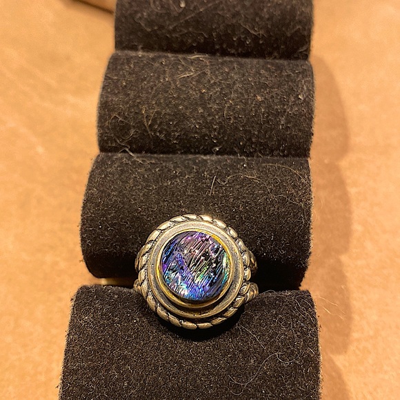 Jewelry | Gorgeous Sterling Silver Rainbow Colored Ring Marked 925 ...